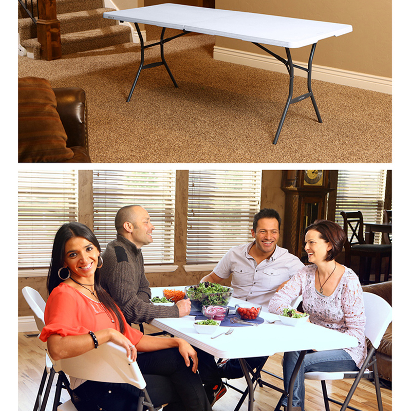 6ft Folding Table Event Catering Hall Buffet Heavy Duty Exhibition ...