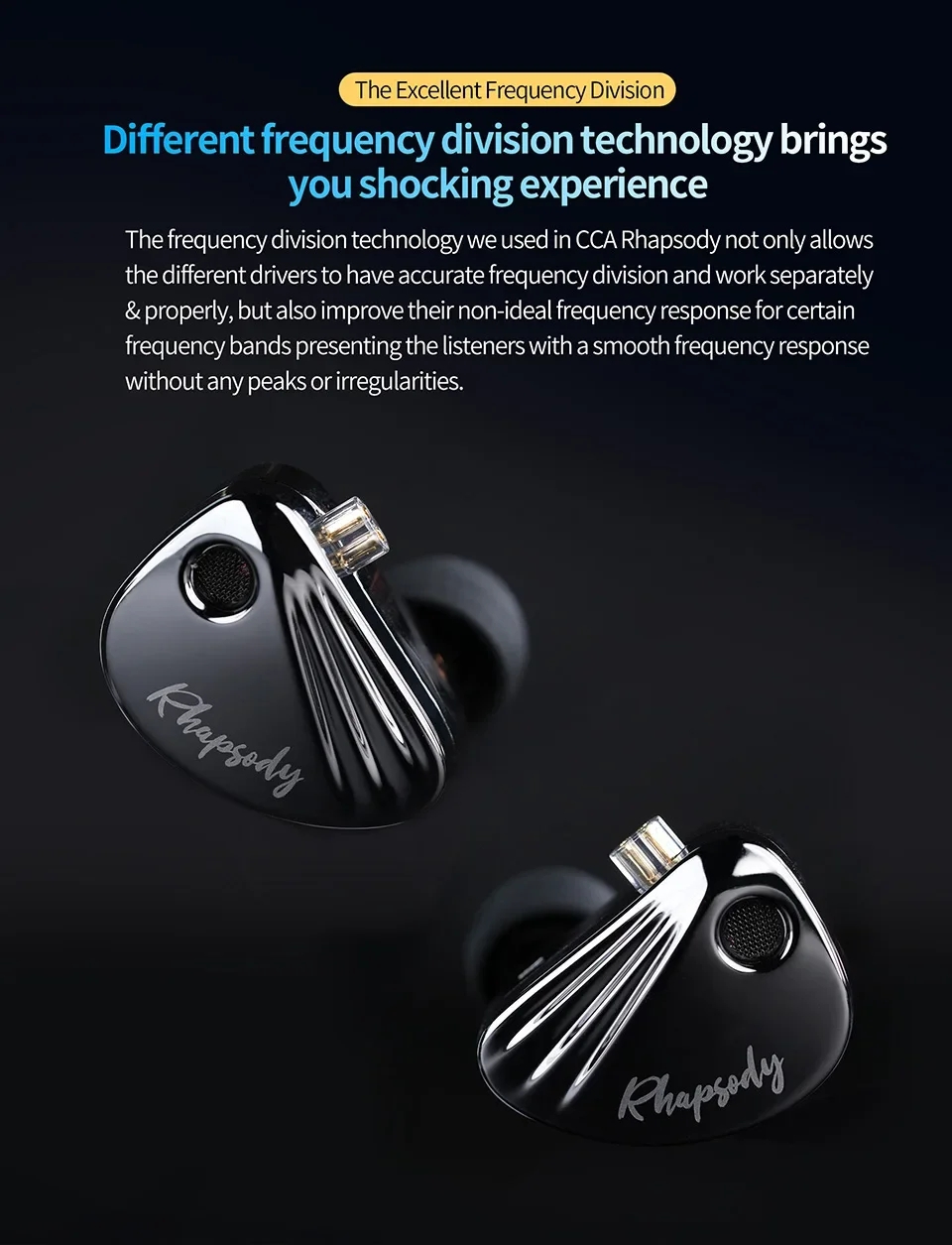 CCA Rhapsody 2DD+4BA Hybrid IEM Hi-Fi Earphones Wired Headphone With ...
