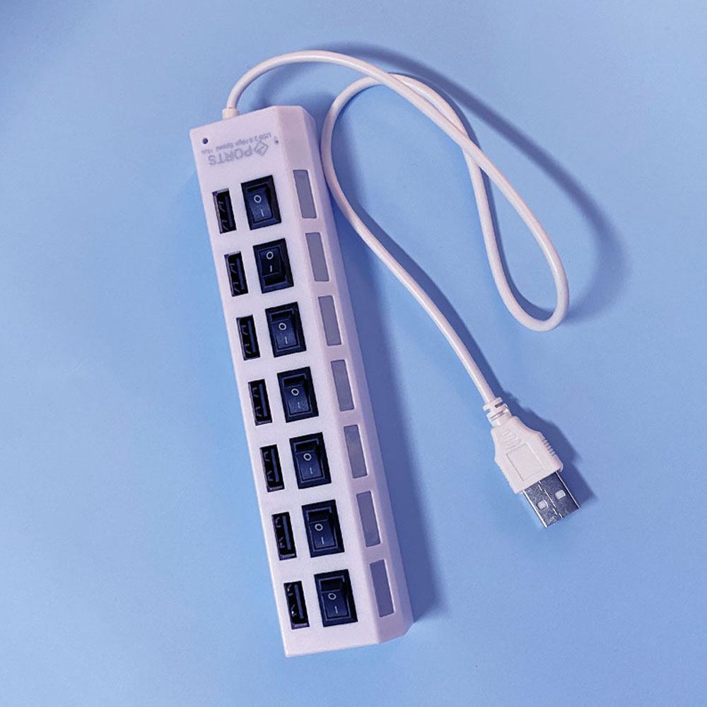 USB Hub Splitter with Individual Switches, Multi-Powered ON/OFF Charger ...