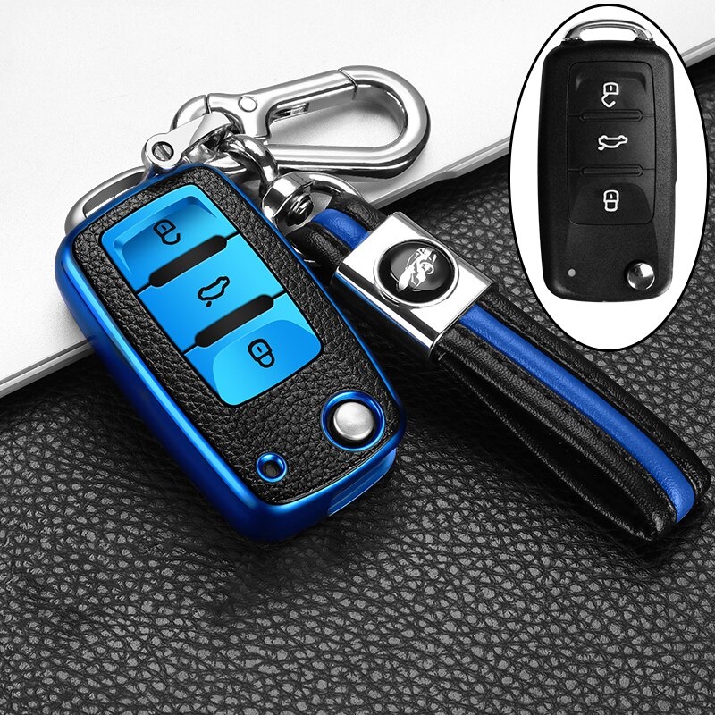 Soft TPU Key Cover Case VW For Volkswagen POLO Tiguan Passat Golf Jetta ...
