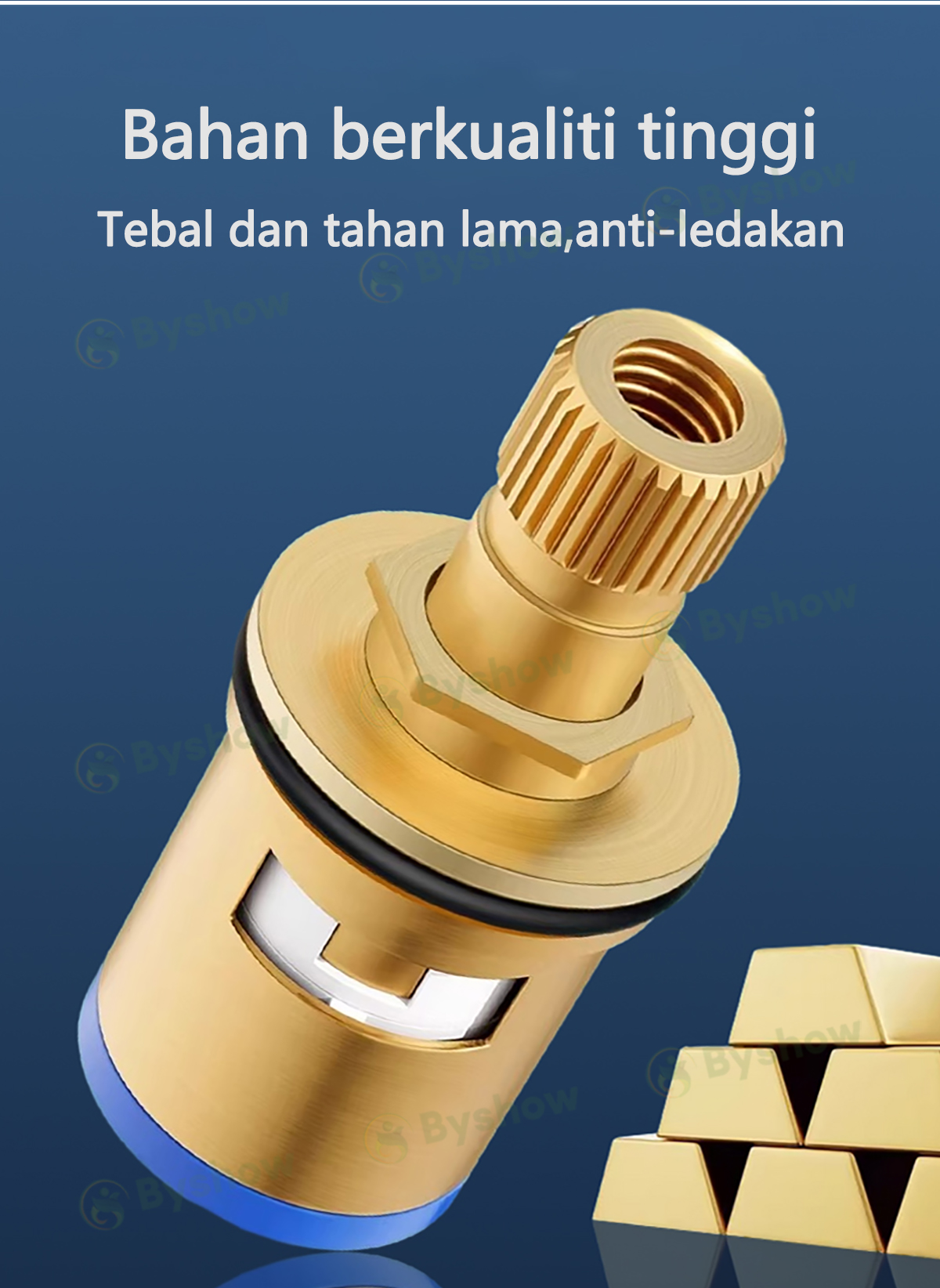 【Byshow】🔥Malaysia In Stock🔥Brass Replacement Faucet Valve Core Double ...