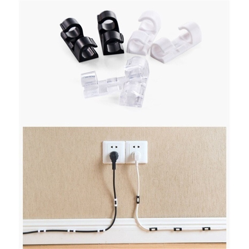 Cable Organizer Clips Cable Management Desktop & Workstation Wire ...
