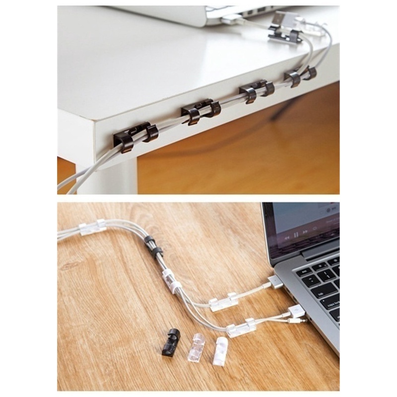 Cable Organizer Clips Cable Management Desktop & Workstation Wire ...