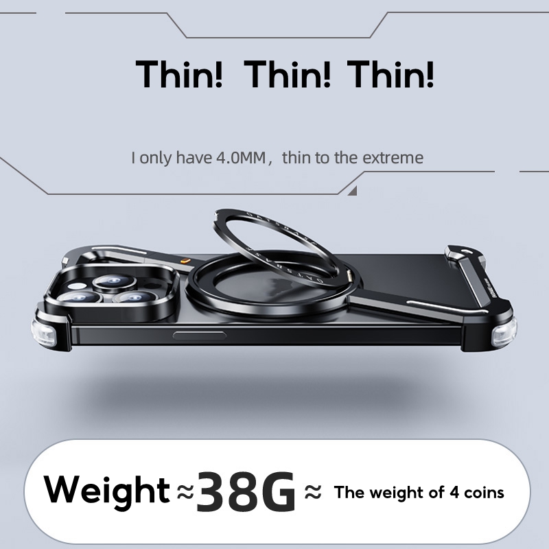 OATSBASF Z Case Metal Phone Case For iPhone 16 ProMax / 16 Pro / 16E ...