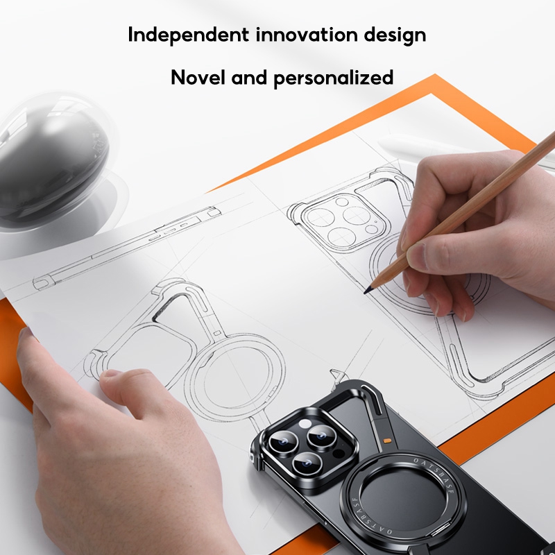 OATSBASF Z Case Metal Phone Case For iPhone 16 ProMax / 16 Pro / 16E ...