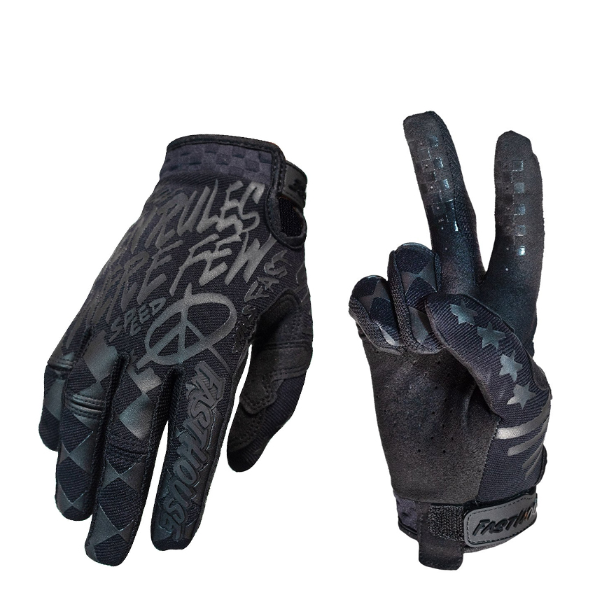 Fasthouse 2024 touch screen all black gloves new long finger cycling ...