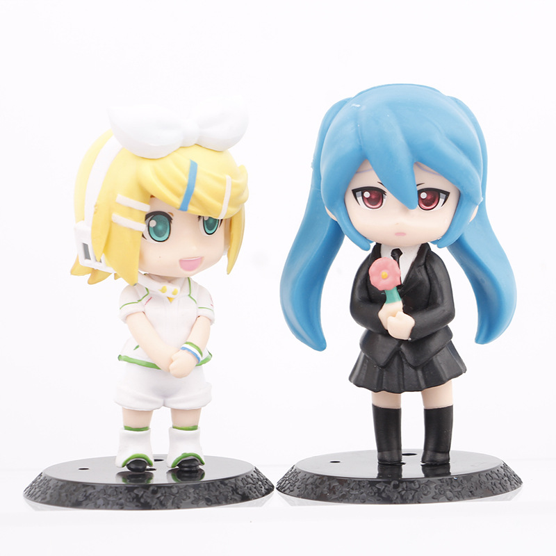 8Pcs/Set 7-11cm Virtual idol Singer Hatsune Miku Figure Kagamine Rin ...