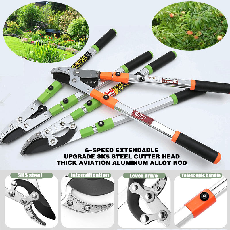 60-120cm Tree Branch Pruning Cutter Shears Telescopic Home Gardening ...