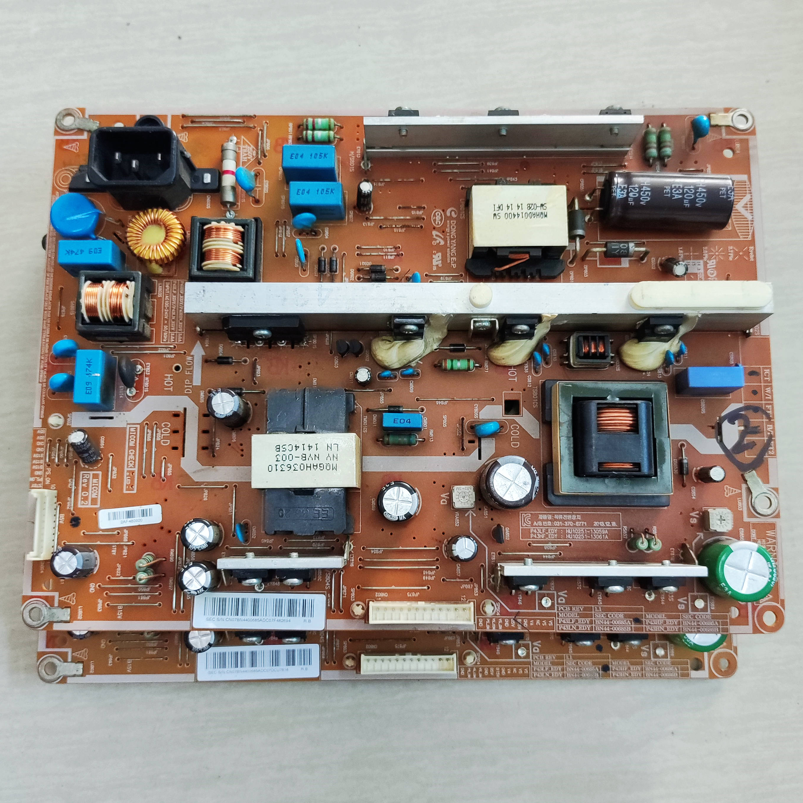 Original BN44-00685A For Samsung PLASMA TV PA43H4000 PA43H4000AR ...