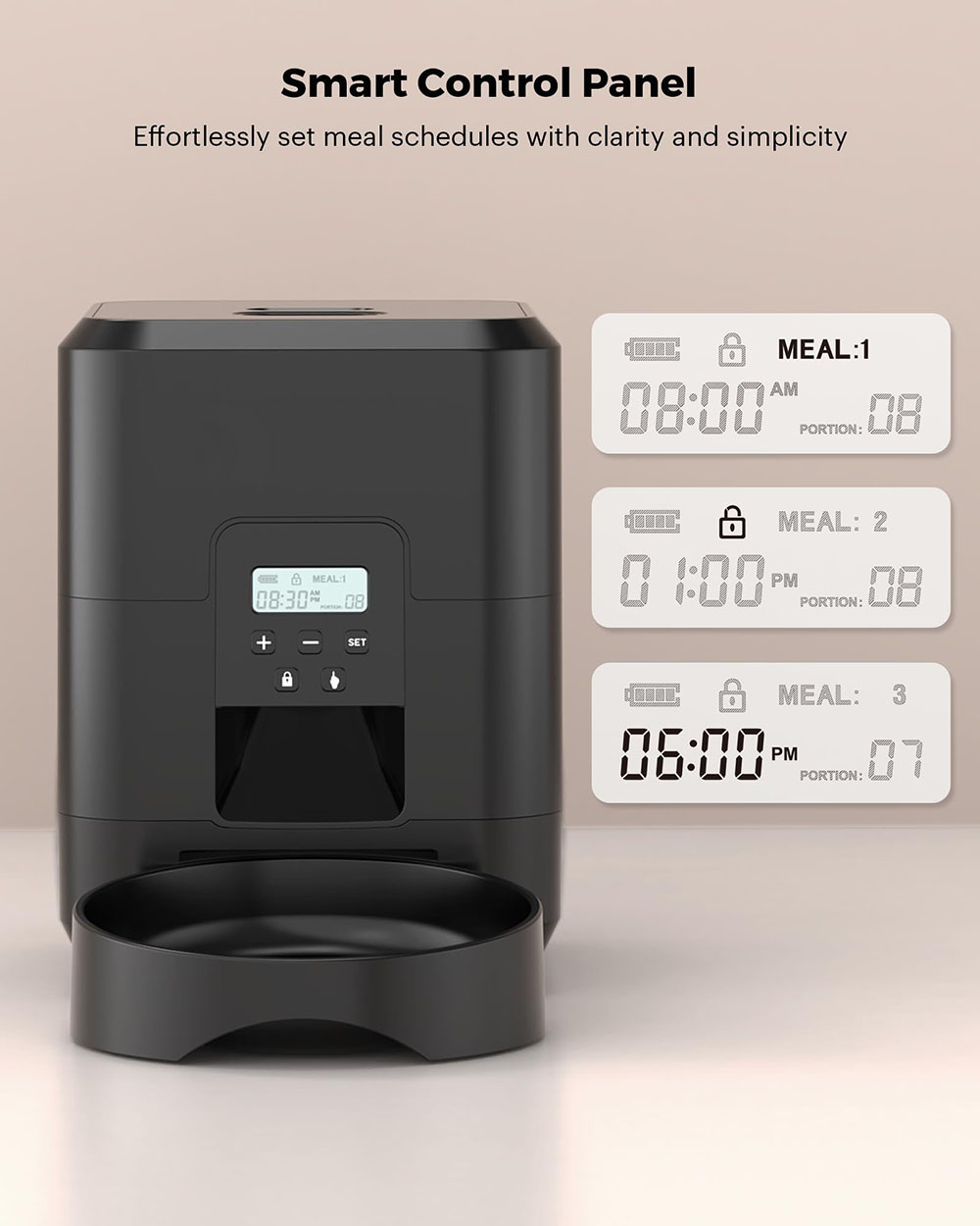 Smart Pet Feeder Automatic Cat Feeder Slow Food Machine for Fog Timed ...