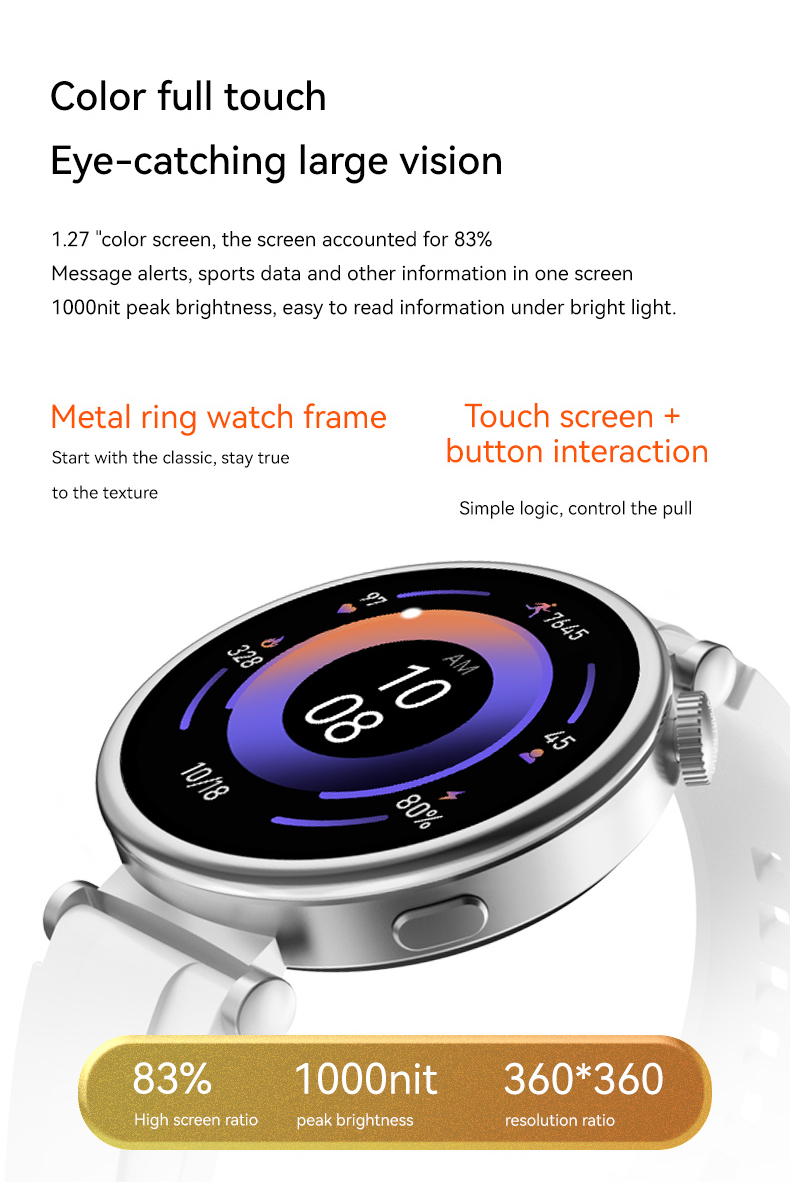 New Watch GT4 Mini Size 38/41MM Smart Watch Women 1.3"AMOLED Lady Fashion watches NFC Compass ...