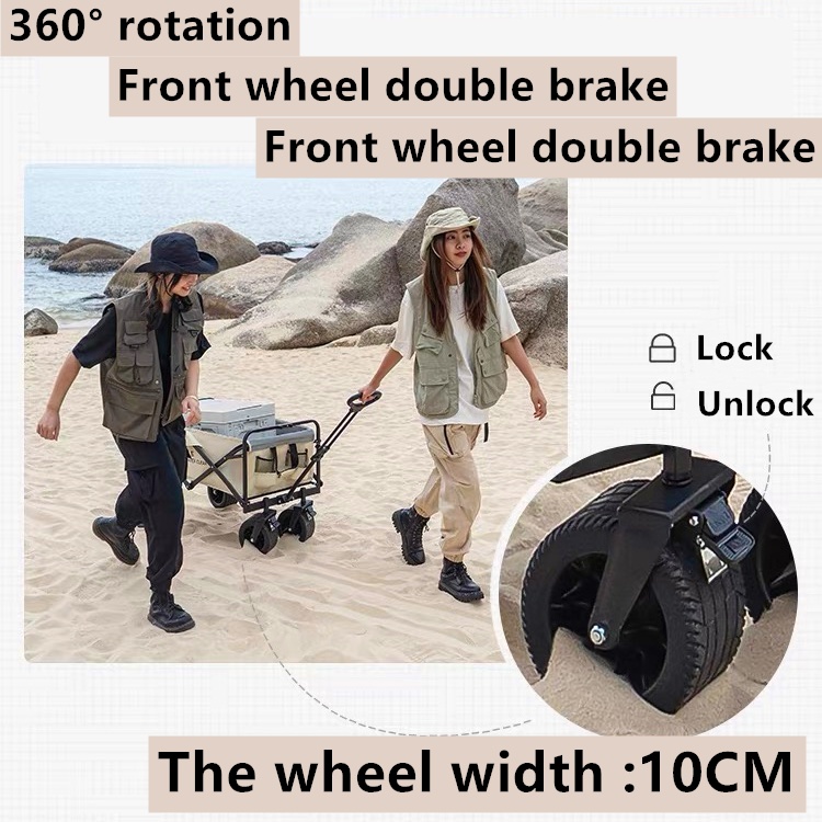 🔥LOWEST PRICE🔥150L Outdoor Trolley Wagon Folding Wagon Tool truck ...