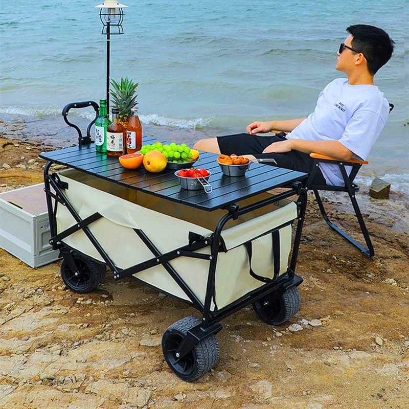 🔥LOWEST PRICE🔥150L Outdoor Trolley Wagon Folding Wagon Tool truck ...