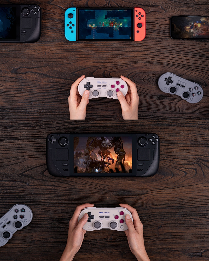 8BitDo SN30 Pro Bluetooth Gamepad Wireless Hall Effect Joysticks for ...