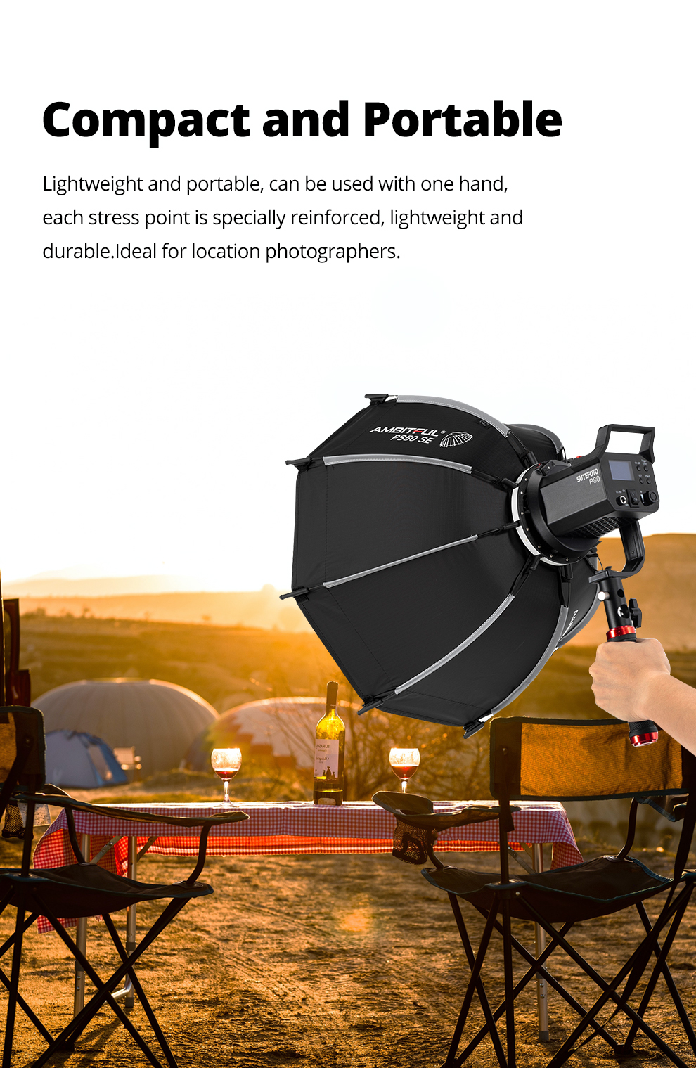 AMBITFUL 30cm PS30 SE 50cm PS50 SE Mini Quickly Release Bowens Mount Octagon Softbox + Honeycomb ...