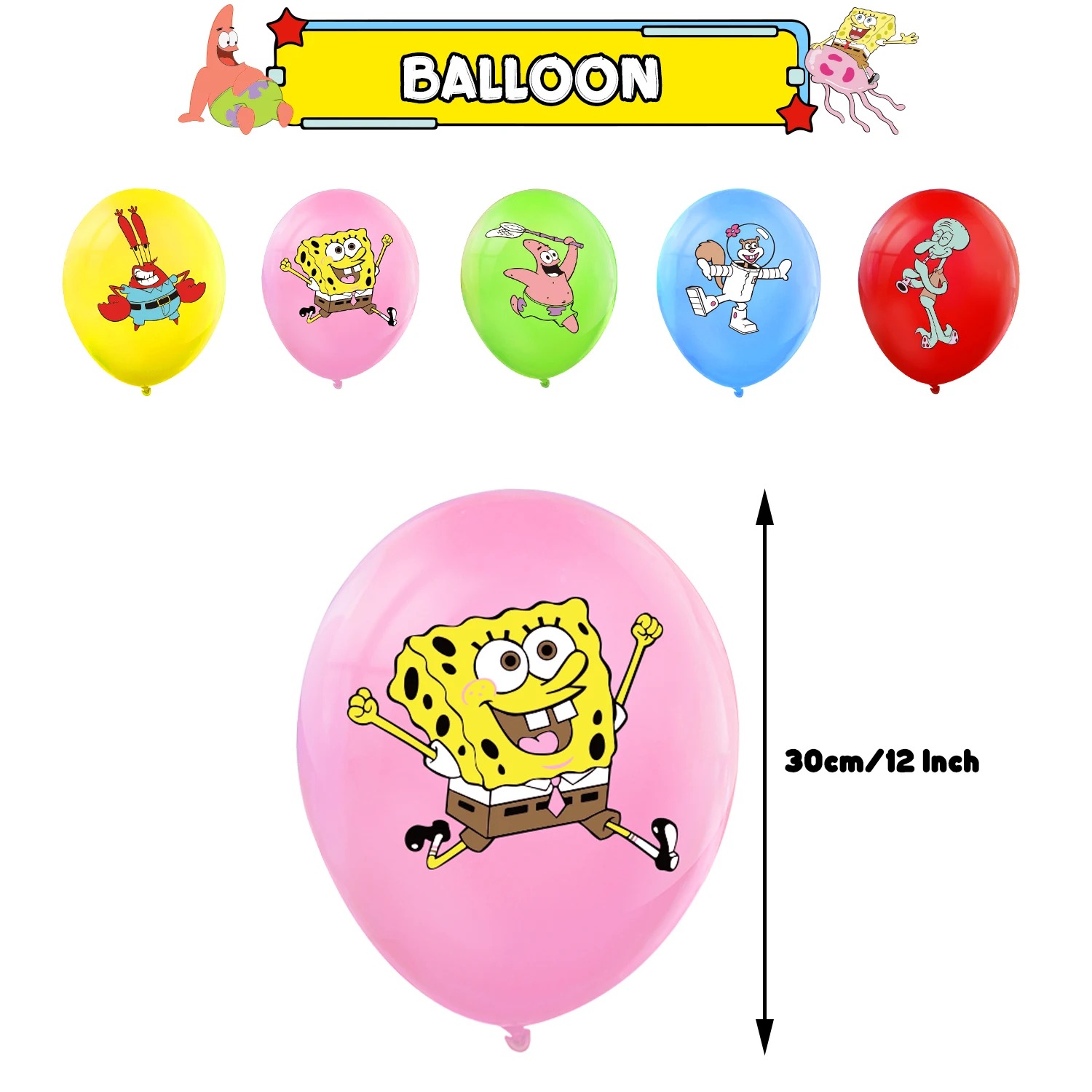 SpongeBob Patrick Star Birthday Party Decoration Disposable Tableware ...