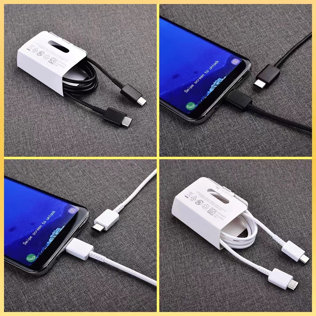 45W Super Fast Charger UK Plug Adapter Type C Cable For A71 A80 A91 ...