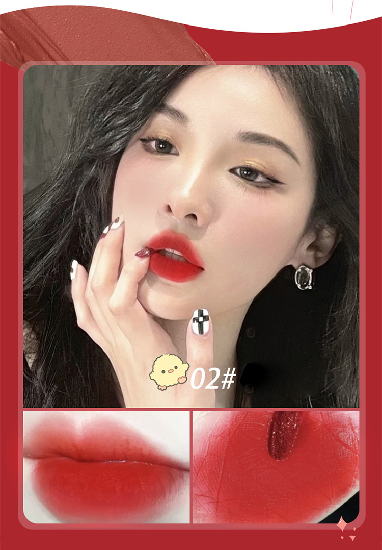 PINK COCO Matte Lip Glaze Liquid Lip Tint Lip Mud Long-Lasting Lip ...