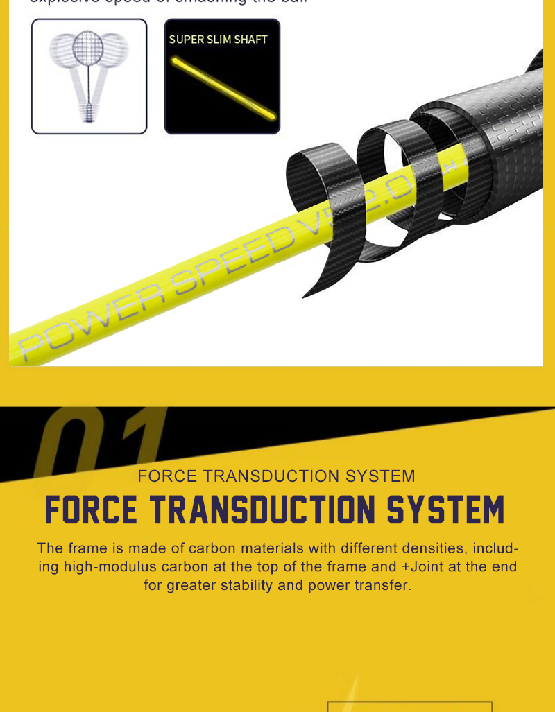 ALP V5 2.0 MXH CushionTechnology Offensive Badminton Racket Original 4U ...