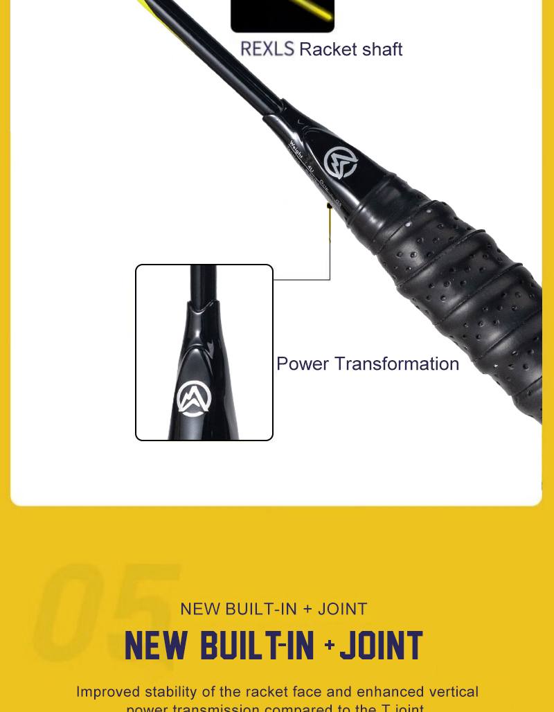 ALP V5 2.0 MXH CushionTechnology Offensive Badminton Racket Original 4U ...