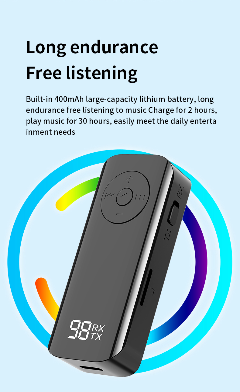 New M06 5.3 digital display screen Bluetooth receiver AUX conversion old speaker sound amplifier ...