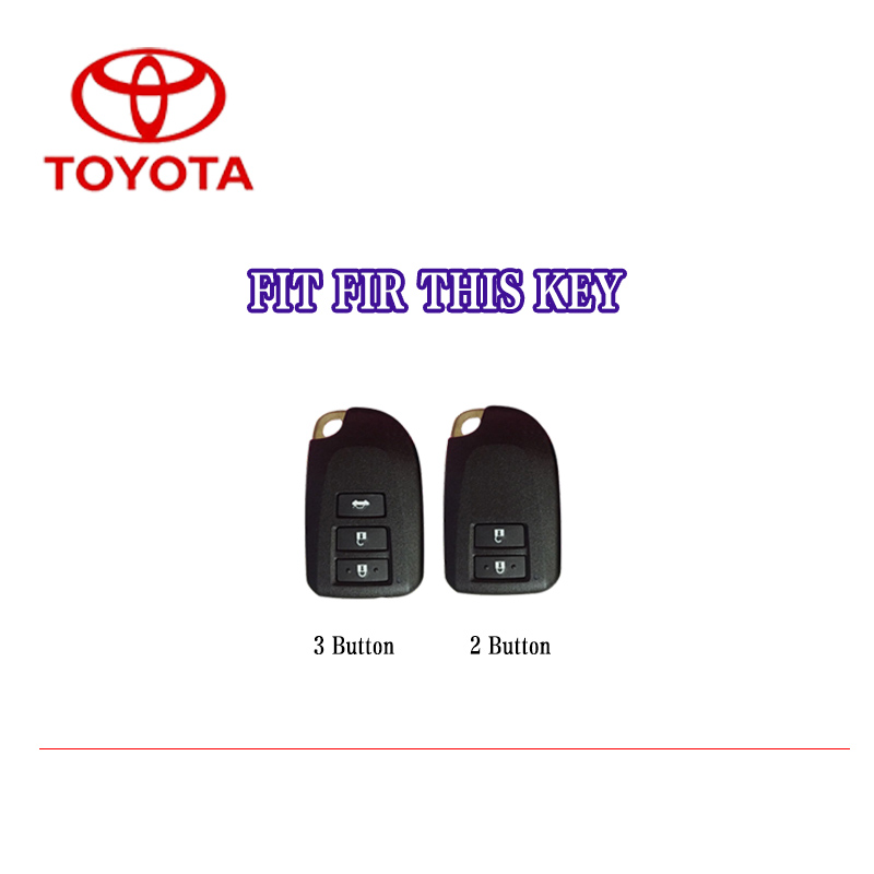 Toyota 2/3 Buttons Car Remote Smart Car Key Chain Ring Cover Case Shell ...