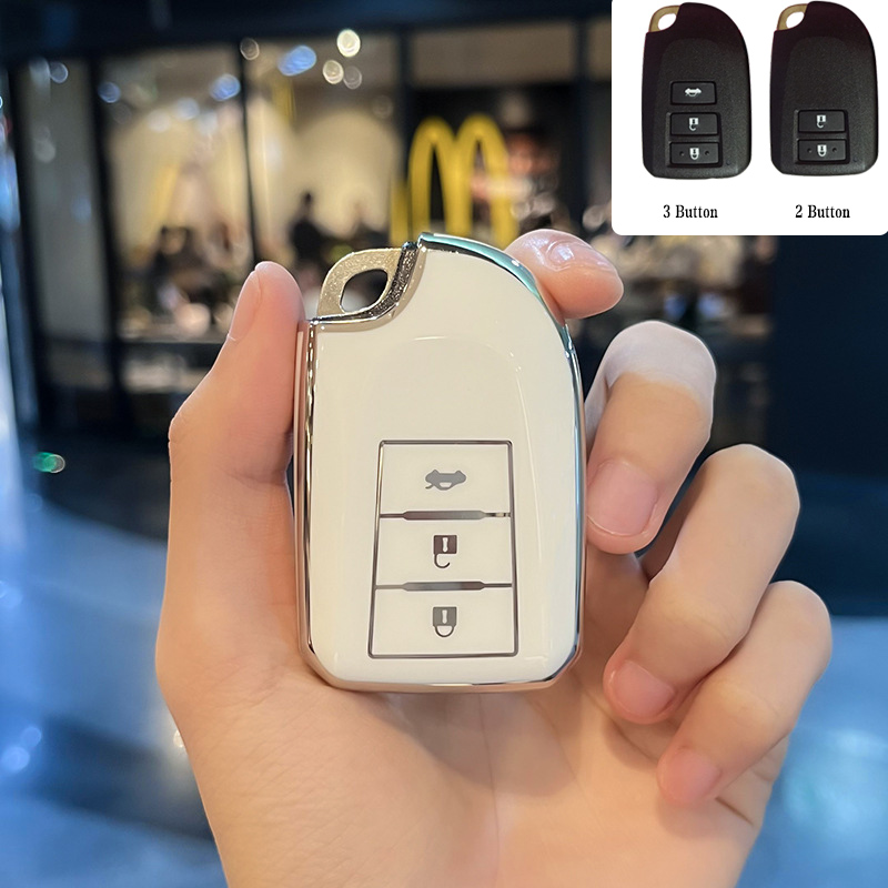 Toyota 2/3 Buttons Car Remote Smart Car Key Chain Ring Cover Case Shell ...