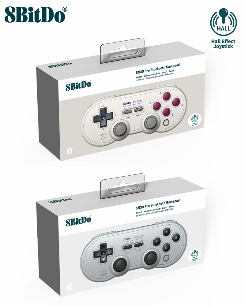 8BitDo SN30 Pro Bluetooth Gamepad Wireless Hall Effect Joysticks for Nintendo Switch 2/Switch ...