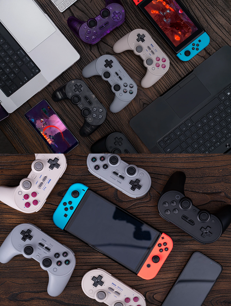 8bitdo Pro 2 Bluetooth Gamepad Hall Effect Joysticks Wireless Controller Compatible With 5141