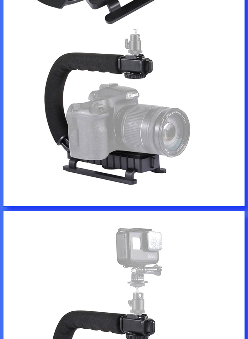 U-Shaped Portable Handheld photography Camera Holder Video Handle DV ...