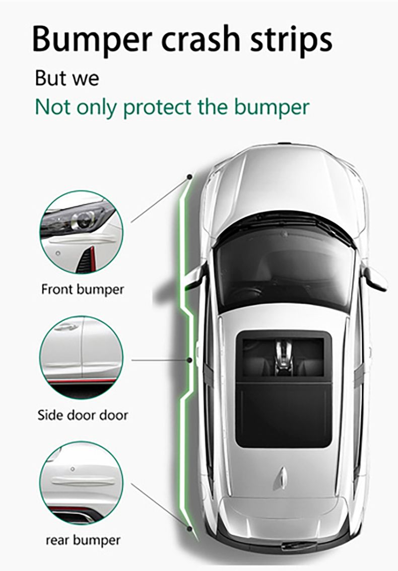 [Anti-Collision Strip] Car Front Rear Bumper Anti-Collision Strip Front ...
