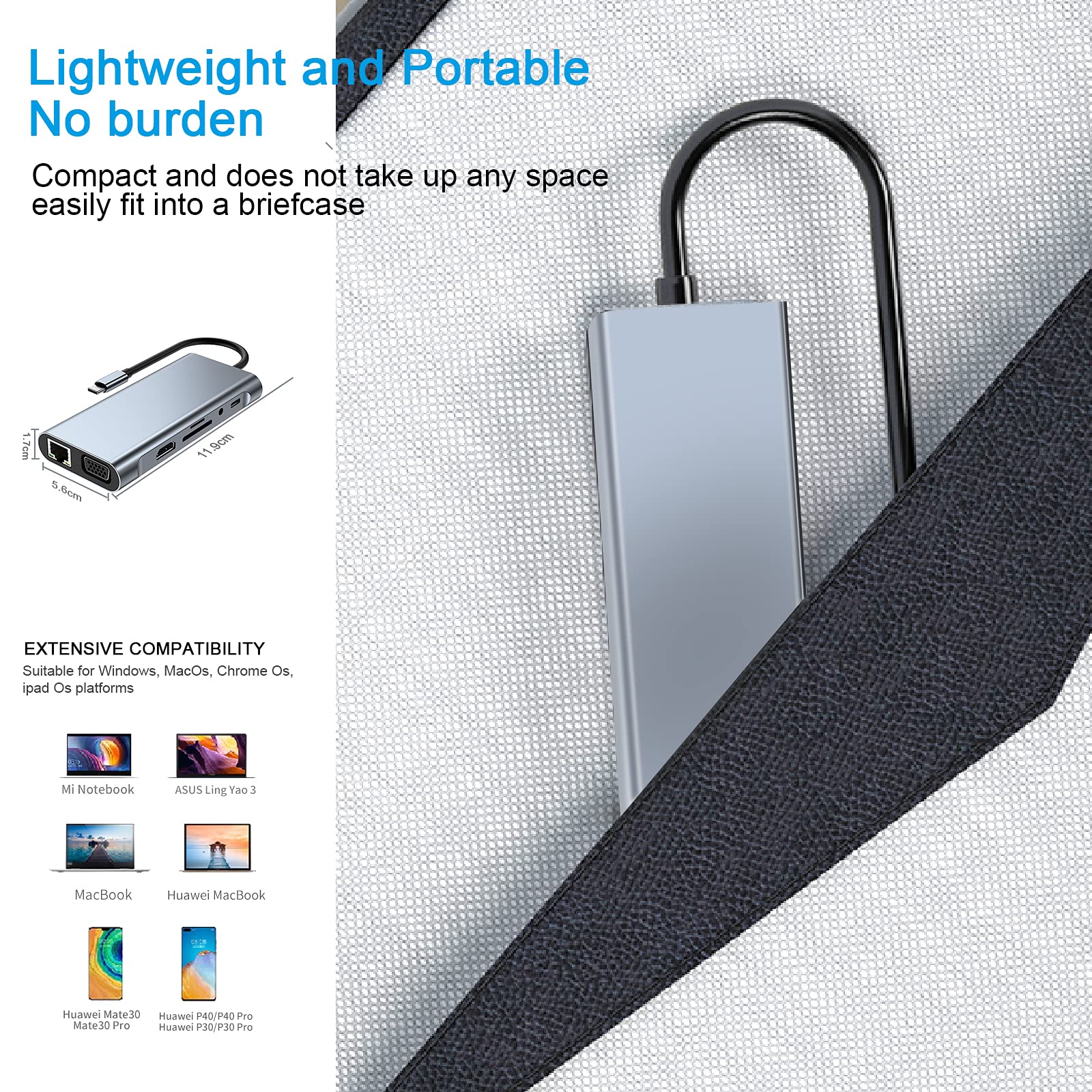 Typec Docking Station Suitable for Laptop Computer Network Interface USB Multi-Interface 4k hub ...