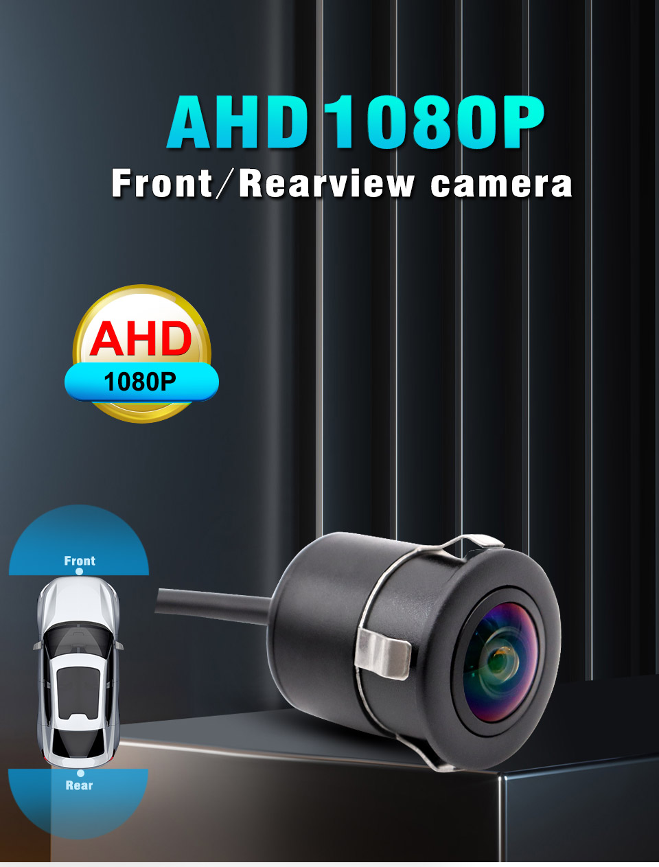 Smartour AHD 1080P-25 Car Front & Rear View Reverse Camera Parking ...