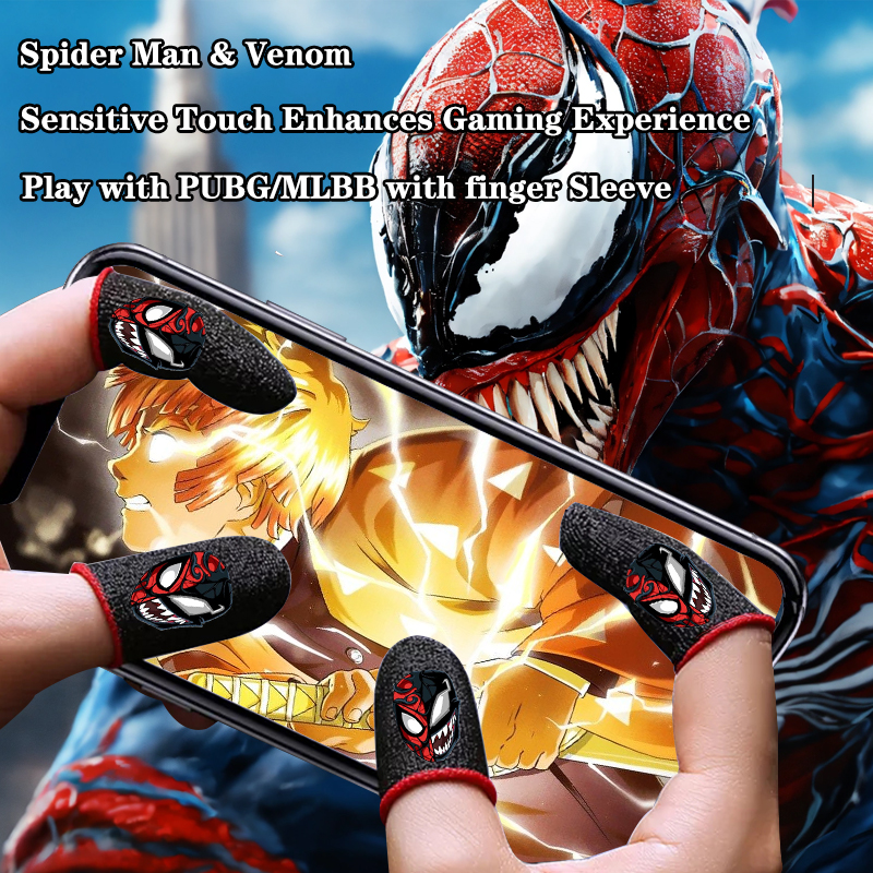 HX Spider-Man Venom Pattern Mobile Phone Tablet Touch Game Finger Cover ...