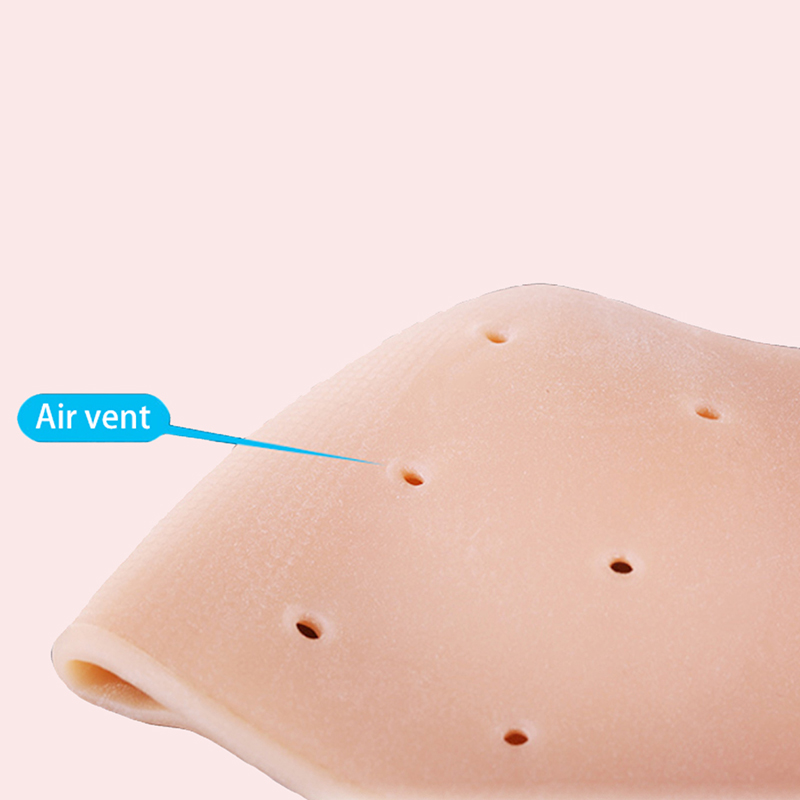 1 Pair Silicone Heel Protection Cover Heel Cover Prevent Dry Cracks on ...