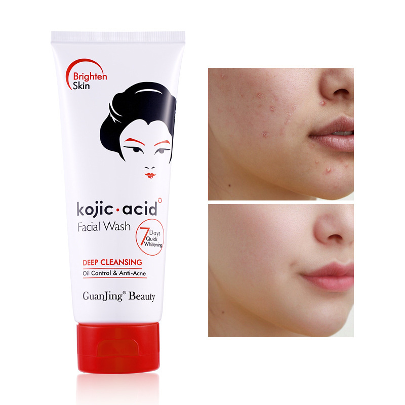 Kojic Acid Whitening Soap 7 Day Freckle Removing Facial Wash Face Cream ...
