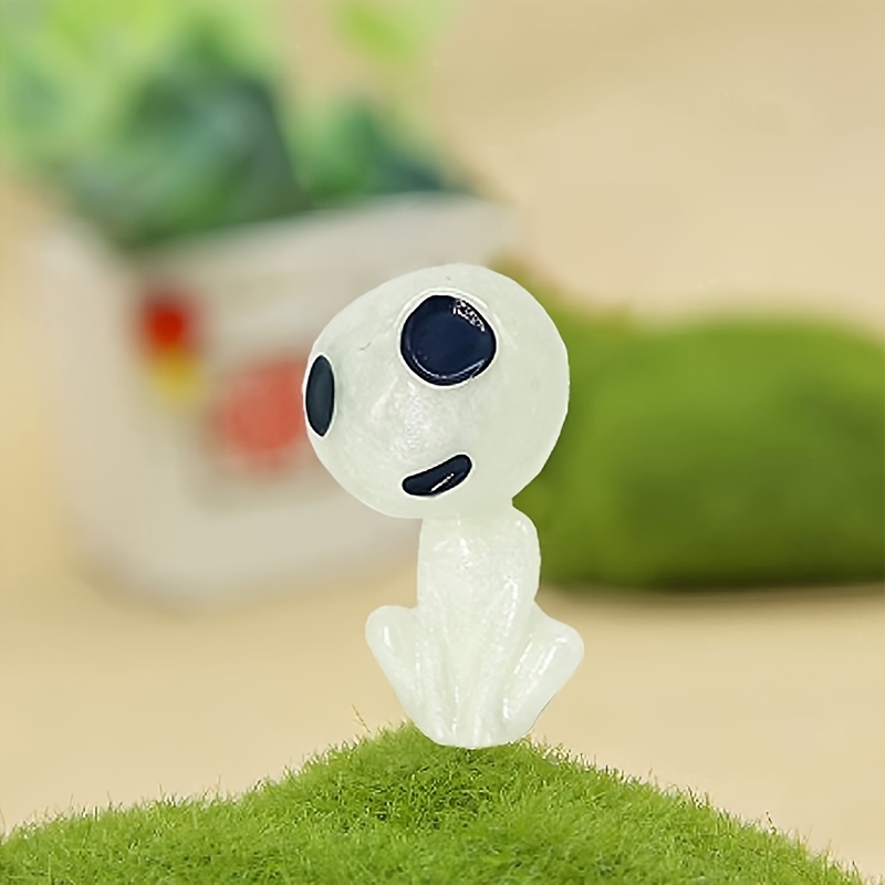 10Pcs Ghibli Kodama Tree Spirit Princess Mononoke Mininatures Glowing ...