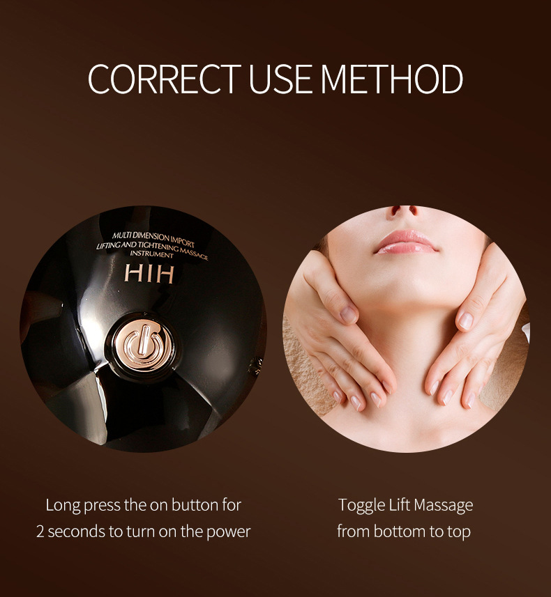 Face Neck Massager With AAA Battery – Portable Handheld Tightening ...