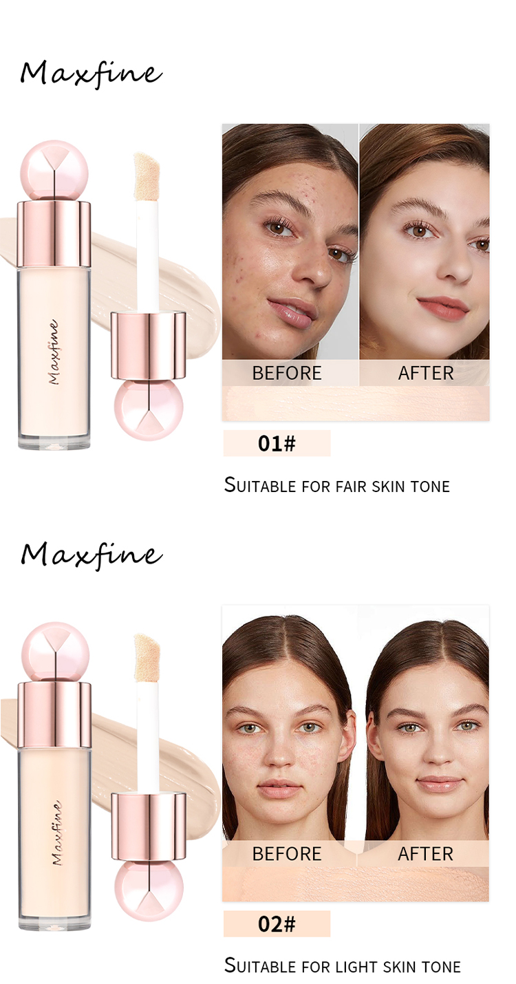 5-Shade Flawless Concealer & Oil-Control Pore-Minimizing Foundation ...