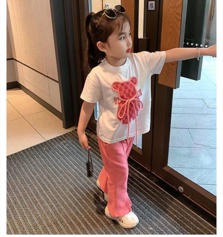 Lemon-tree girls' suits summer ins new cartoon printed children's ...
