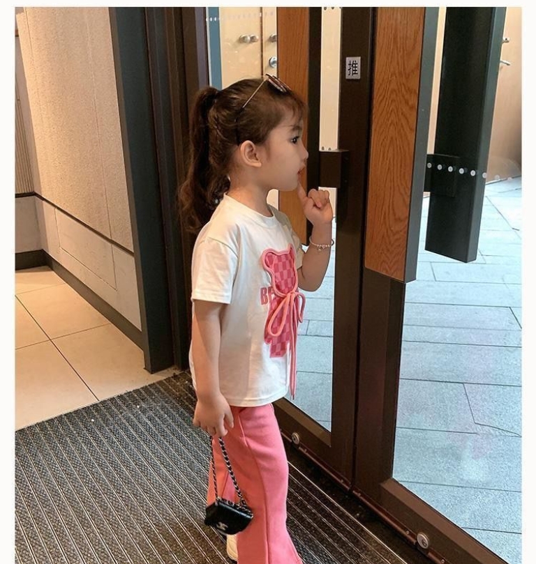 Lemon-tree girls' suits summer ins new cartoon printed children's ...