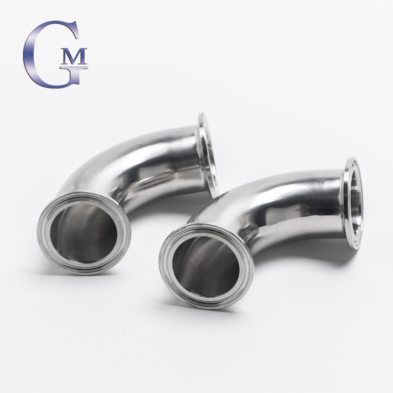3" 304 Sanitary Stainless Tri Clamp 90 Degree Elbow Stainless Steel ...