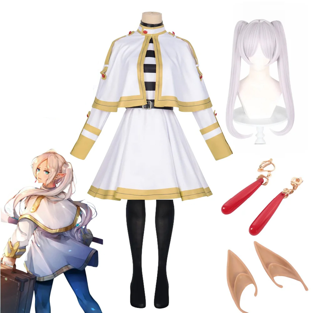 Sousou Of Frieren Cosplay Frieren Fantasy Costume Coat Shirts Outfits ...
