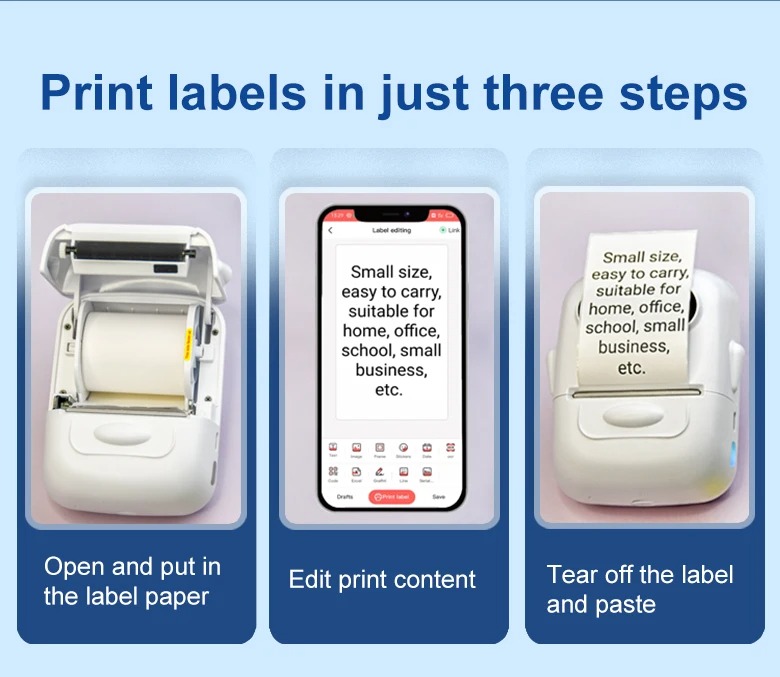 Marklife P50 Barcode Label Printer Self-adhesive Labeling Maker Machine ...