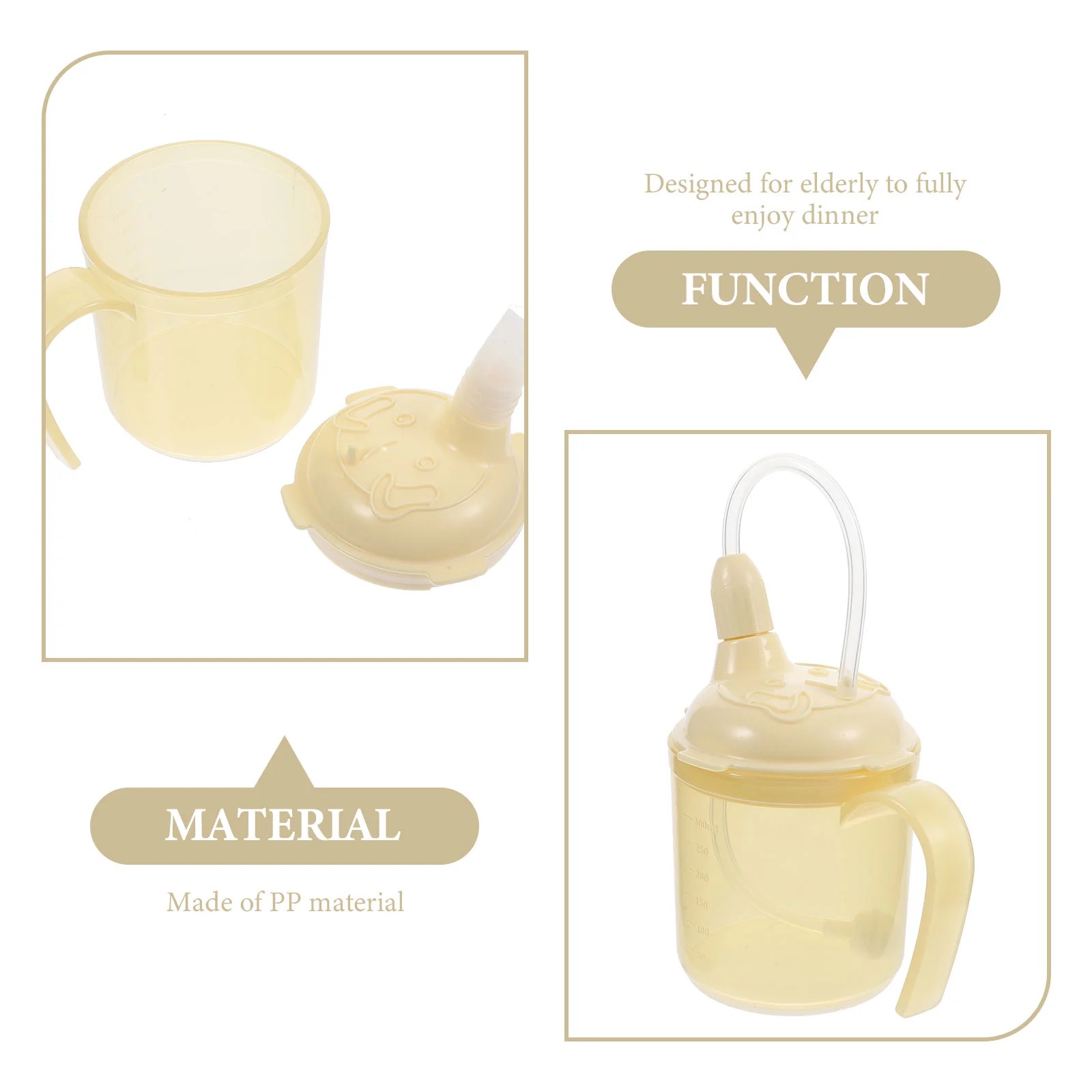 Straw Cup Drinking Aids Feeding Cup for Elderly Maternity Disabled ...