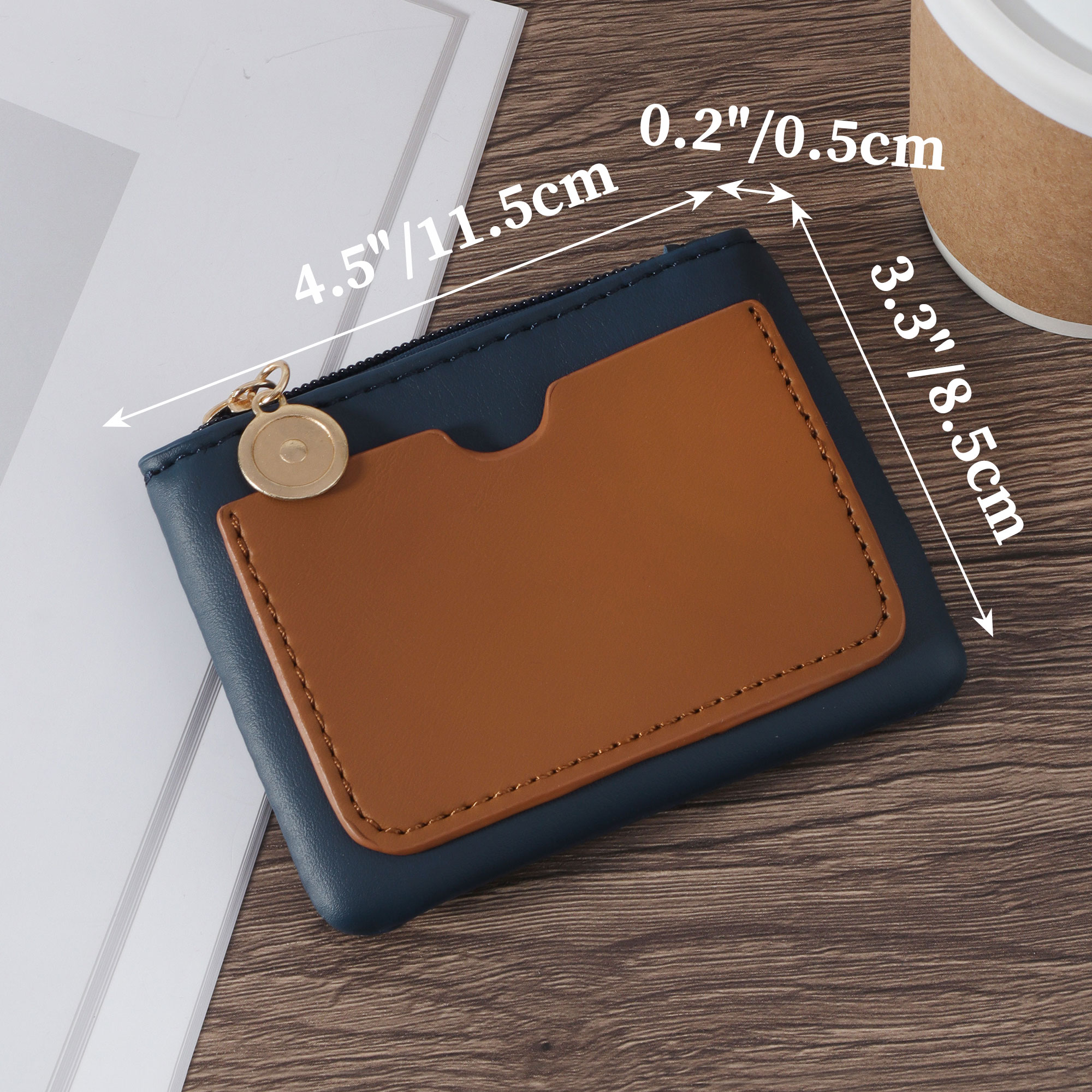 High quality PU leather credit card storage bag, simple and casual ...