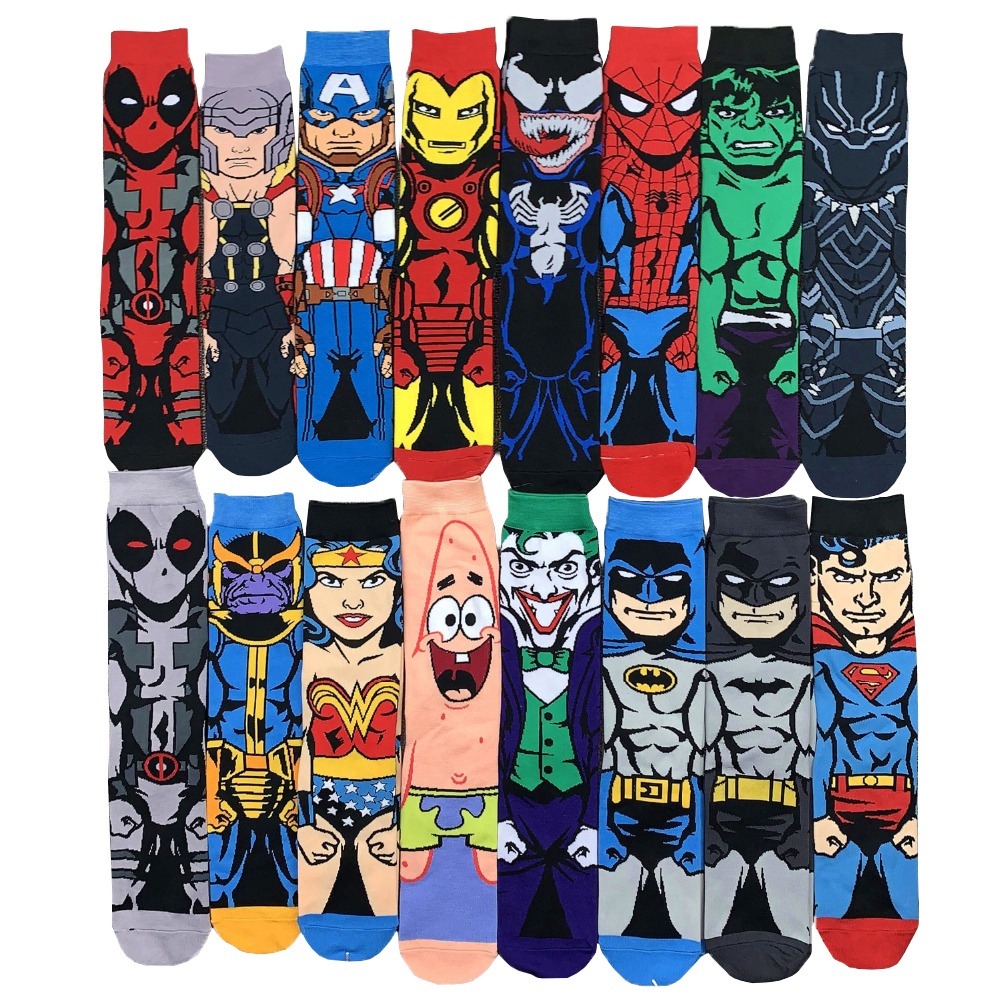 Cotton socks in cartoon cartoon cartoons for both men and women ...
