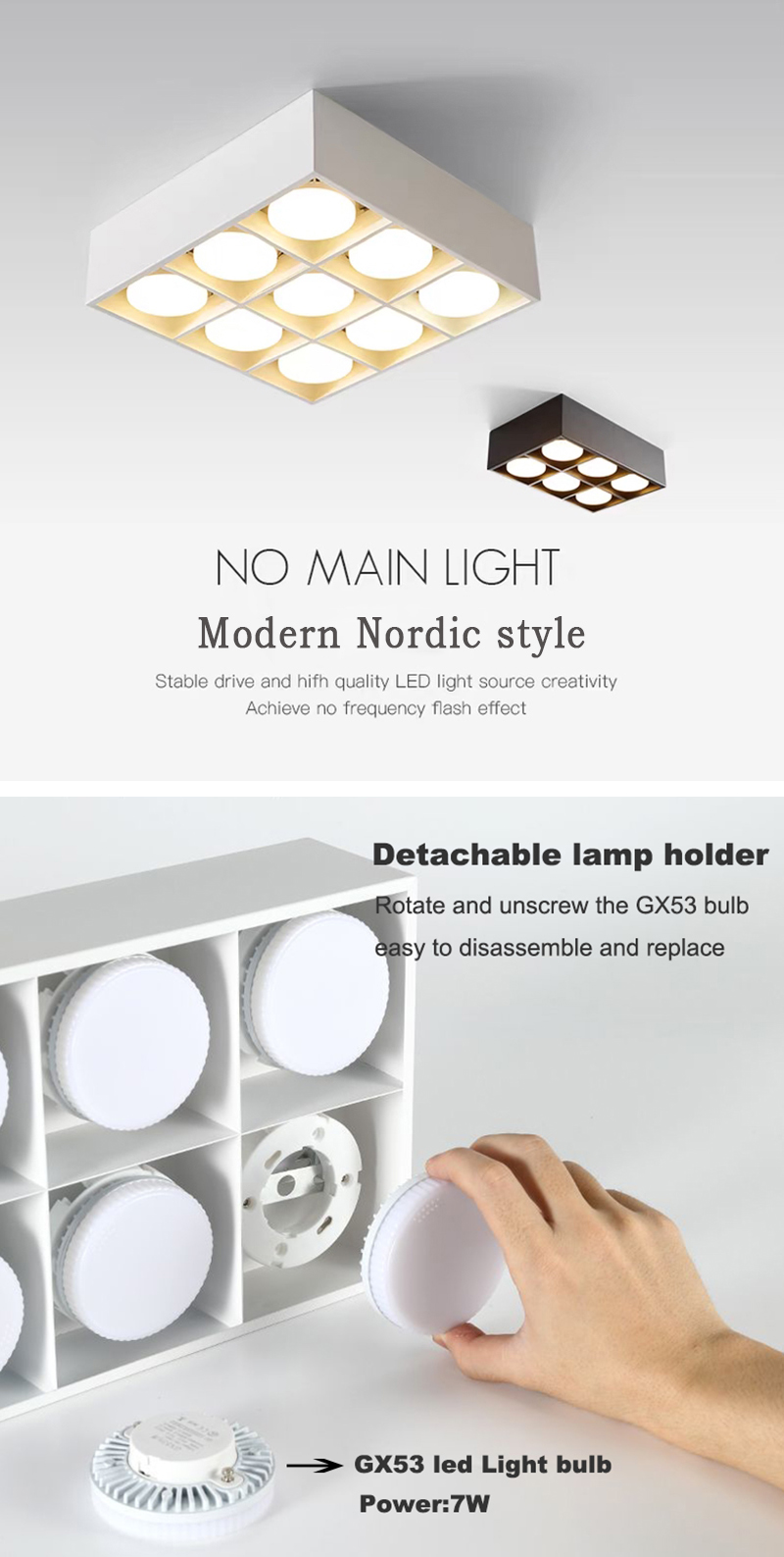 LED Ceiling Lights Modern Ceiling Downlight Spotlight Living Room ...