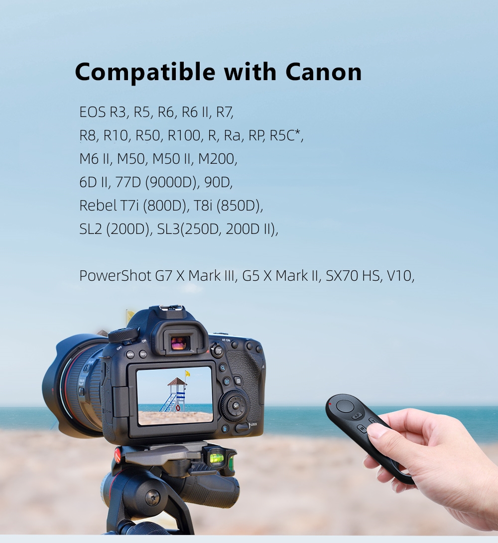 AODELAN Camera Remote Control for Canon EOS R3, R5, R6, R6 II, R7, R8 ...