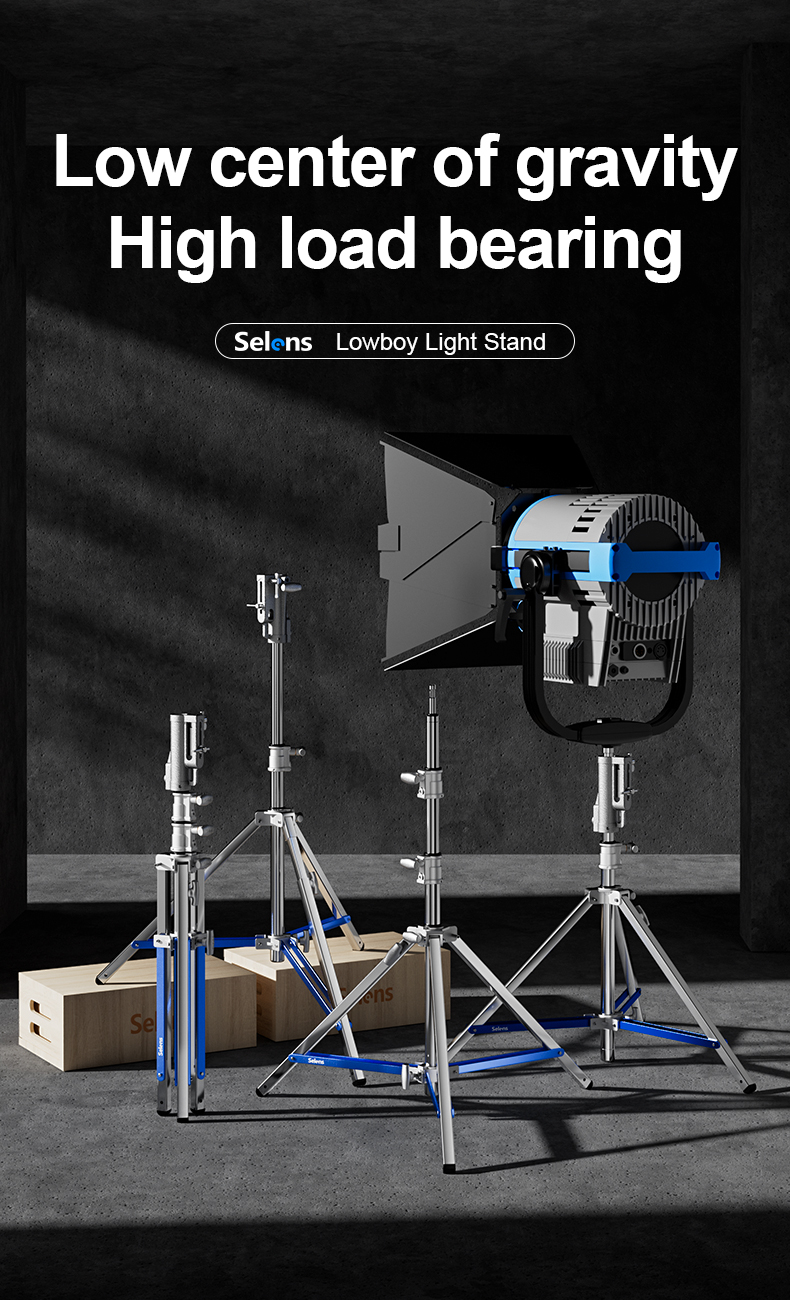 Selens Lowboy Light Stand for Studio Photography Video Fill Light ...